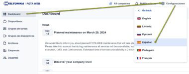 Configurar teltonika con Fota web - Mundogps