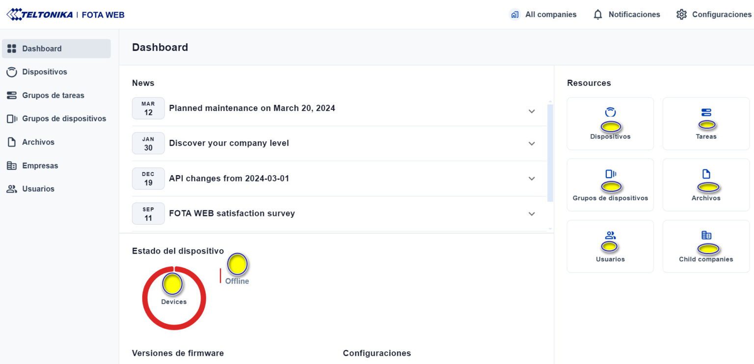 Configurar teltonika con Fota web - Mundogps